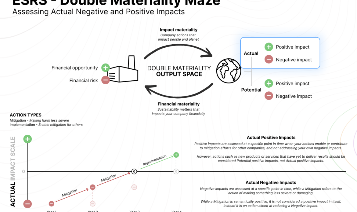 Double Materiality Maze: Assessing Negative and Positive Impacts